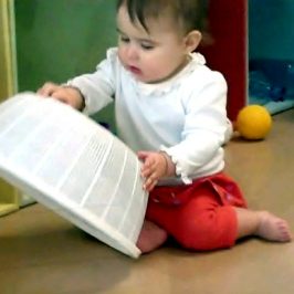 Colander Girl - Simple Objects Are Baby Treasures - Janet Lansbury